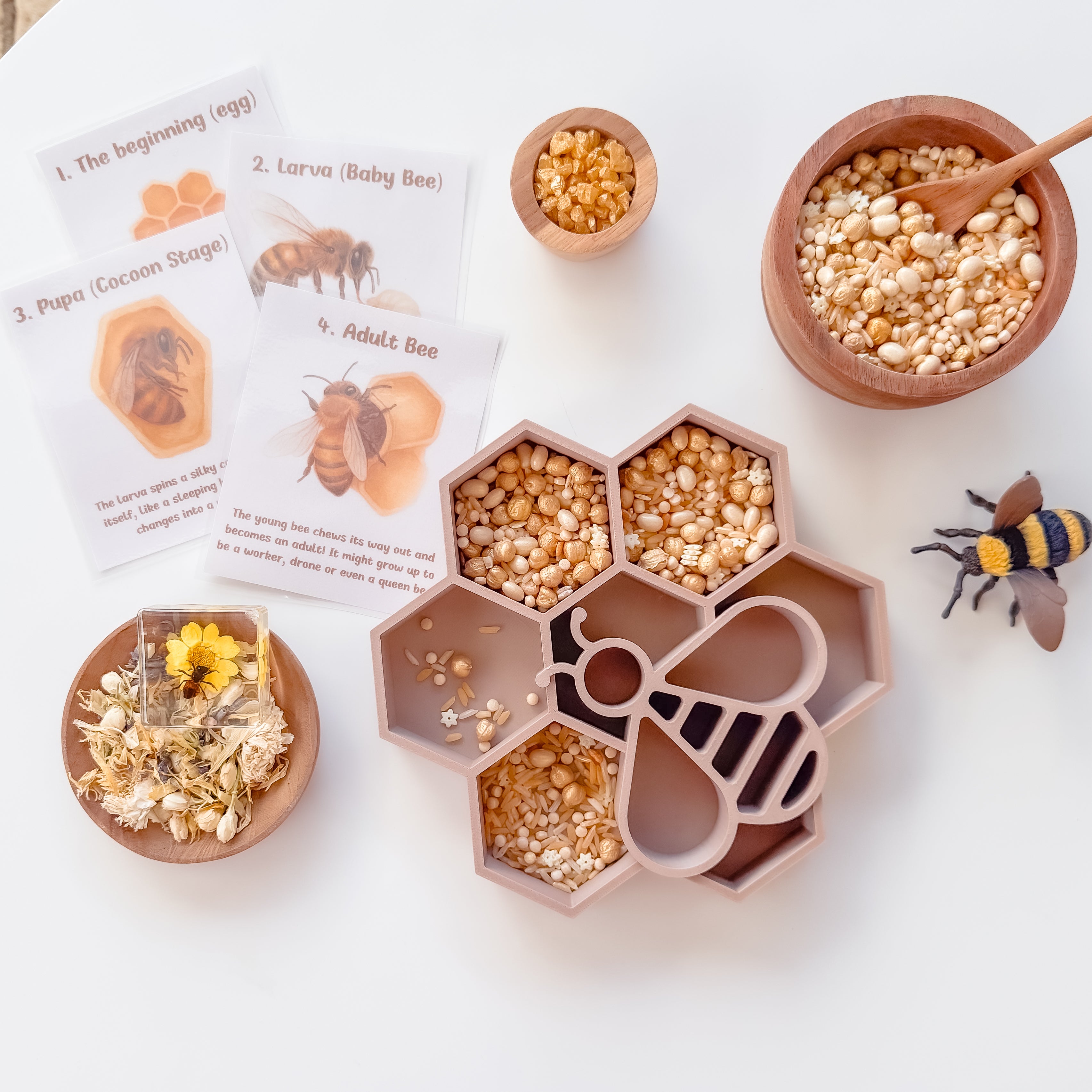 Honeycomb & Bee Tray – Barefoot Potions